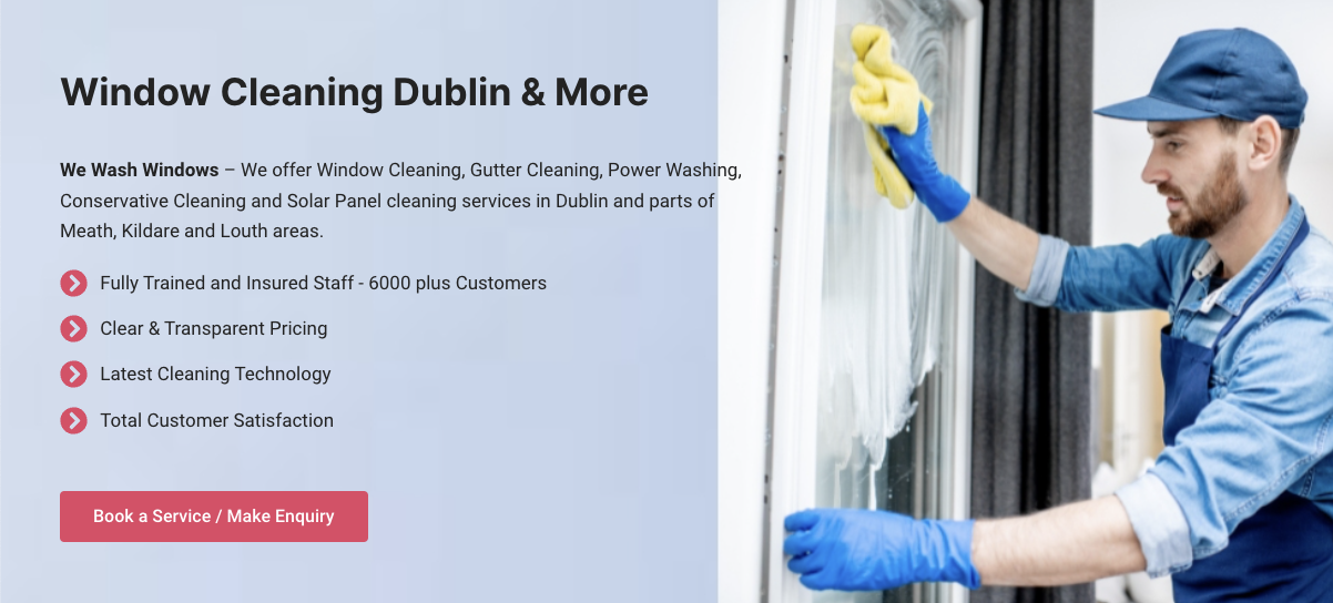 Window Cleaning Naas - Book / Get Quote Now